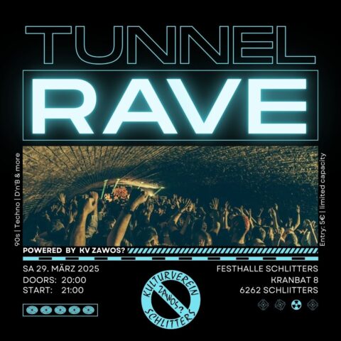 Tunnel Rave 2025 | Kulturverein Zawos